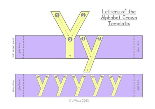 Alphabet Letter Crown Craft: Beginning Sounds Activity & Worksheets for ...