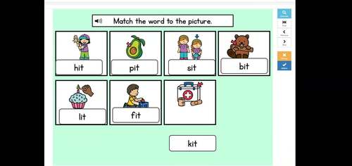 CVC Word Family Reading Fluency Activities Boom™ Cards for it Word Family