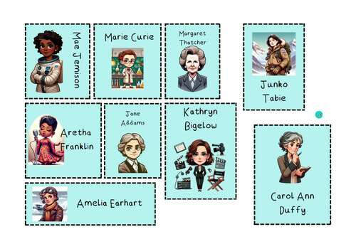 Trailblazers: Women's Firsts in History Mix & Match Activity | TPT