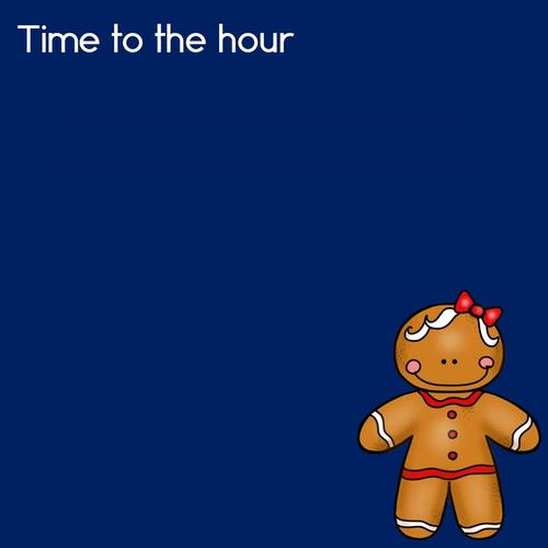 Gingerbread Man Telling Time to the Hour and Half Hour Math Center