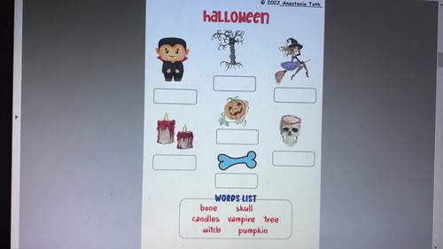 HALLOWEEN october matching vocabulary esl efl culture activities worksheet