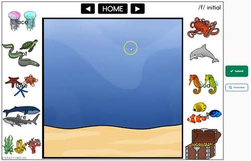 Ocean Speech Therapy Articulation Picture Scenes Activity BOOM™ CARDS ...