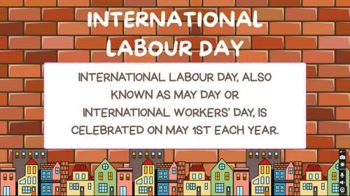 International Labour Day PowerPoint Lesson slides Quiz Game for 1st 2nd 3rd