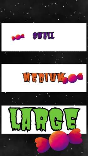 Halloween Candy Size Sorting and Sequence Practice Activity + Worksheets