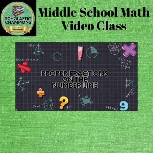 FRACTIONS AND THE NUMBER LINE * Video Class with Guided Practice* 3th ...