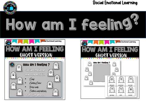 Emotion /Mental Health Check In | Social Emotional Learning-Ghost Version