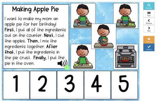 Sequencing Story Events with Pictures and Sound Boom Cards™ | 5 Step ...