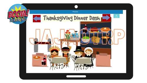 Thanksgiving Activity Visual Memory - Boom Cards Distance Learning by ...