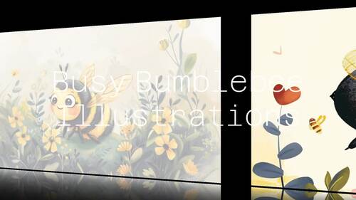 Busy Bumblebee Preschool Classroom Digital Papers | PPT, PNG ...