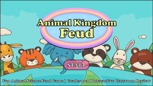 Animal Kingdom Family Feud Game | Science Review for Grades 2–4 | TPT