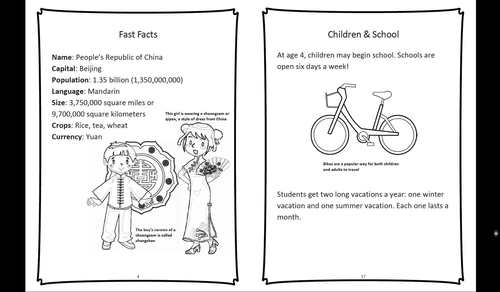 CHINA - Learn About China Booklet Nonfiction Country Study by The Lost ...