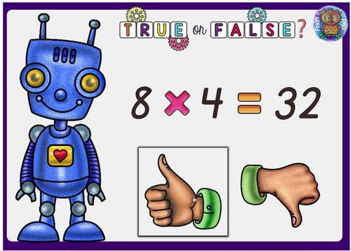 Multiplication Facts | Boom Cards | Multiplication 8x-10x True or False ...