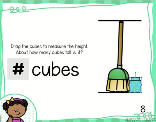 Measurement Height Kindergarten Math Center by Espresso Little Minds