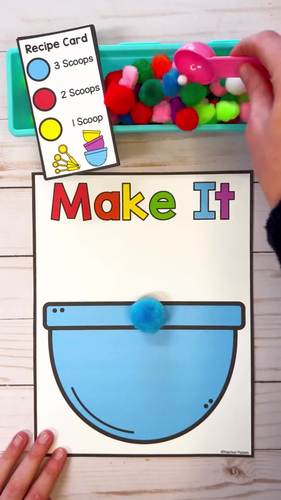 Community Helpers Preschool Baker Shape and Color Centers by Preschool ...