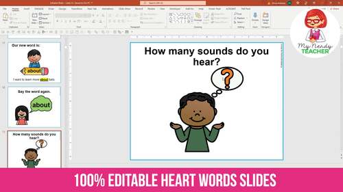 Heart Word Mapping High-Frequency Sight Words Practice Science of ...