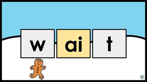Gingerbread Vowel Teams AI and AY | Digital Phonics | PowerPoint ...