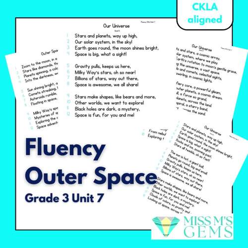 Fluency Aligned with 3rd Grade CKLA Unit 7 by Miss M's Gems | TPT
