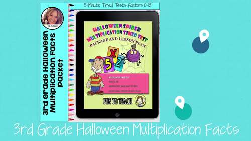 3rd Grade Halloween Multiplication Facts Packet - October by Fun To Teach