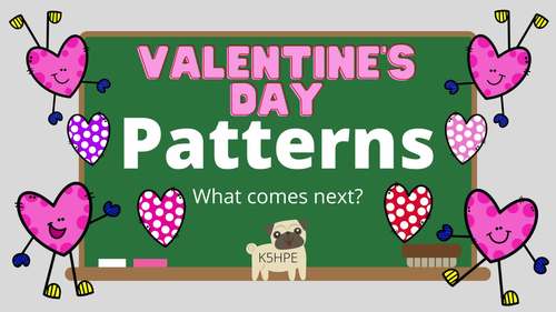 Valentine's Day Patterns, What Comes Next? Math, Patterning, Video and ...