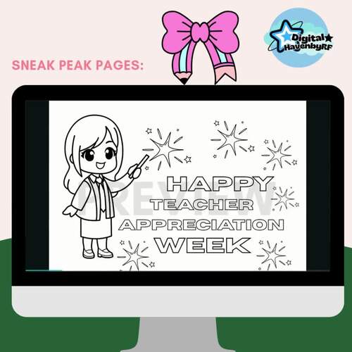 Teacher Appreciation Coloring Pages | Teacher Appreciation Week Activity