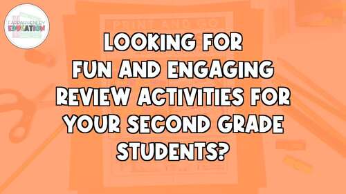 Second Grade August Activities for Back To School No Prep Printables Review