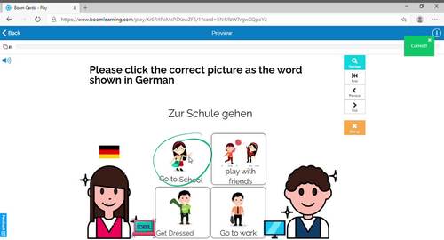 Daily Activities German Distance Learning | Verbs German BOOM Cards™ Verbs