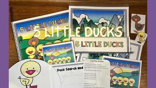 5 Little Ducks Song Pack by Growin' Wildflowers | TPT