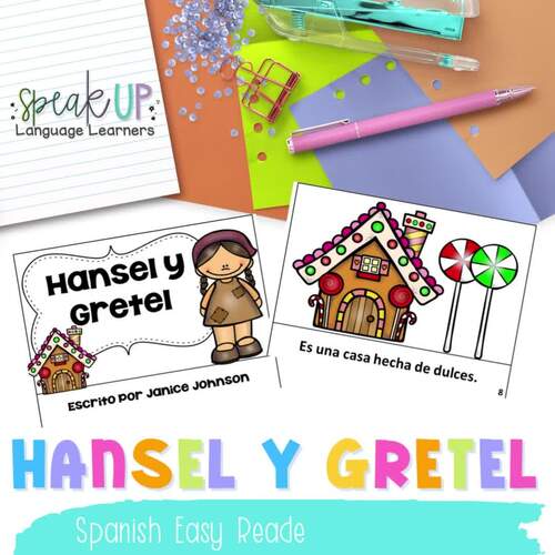 Hansel y Gretel Spanish Fairy Tale Reader Easy Beginning Mini Book