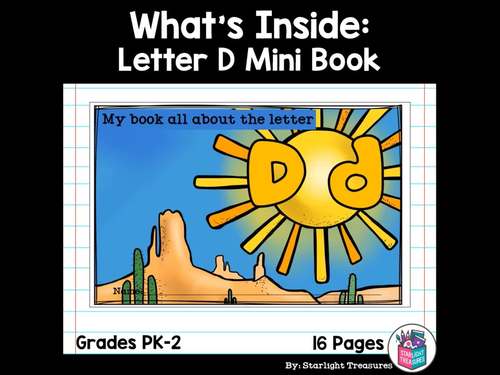 Alphabet Letter of the Week: The Letter D Mini Book by Starlight Treasures