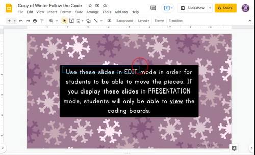 Winter Coding Activities | Digital Follow the Code for Google Slides ...