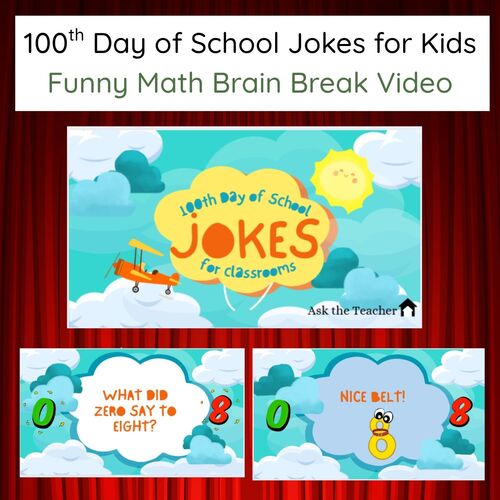 100th Day of School Jokes for Kids | Funny Math & Number Brain Break Video