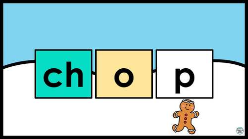Gingerbread Digraphs CH, SH, TH with Short Vowels | Digital Phonics ...