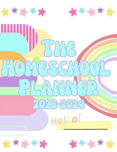 Homeschool Planner- Pastel by Feathered Okie Shop | TPT