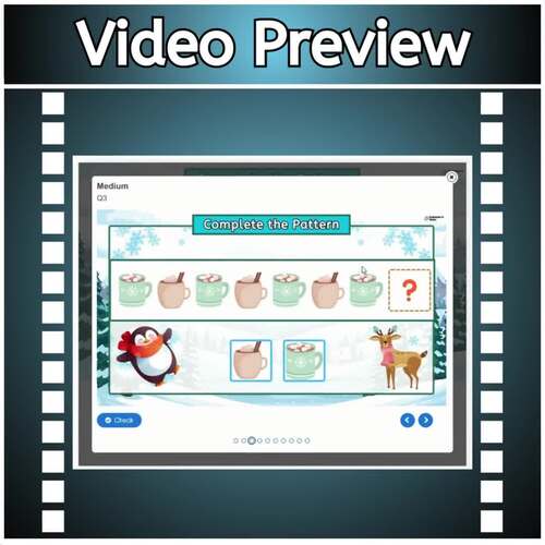 Winter: Complete the Pattern Digital Resources by Schooler's Mate