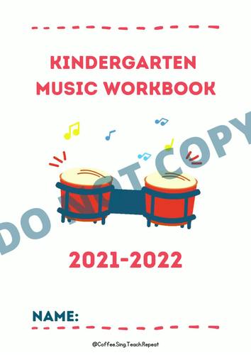 Kindergarten Music Workbook by CoffeeSingTeachRepeat | TPT