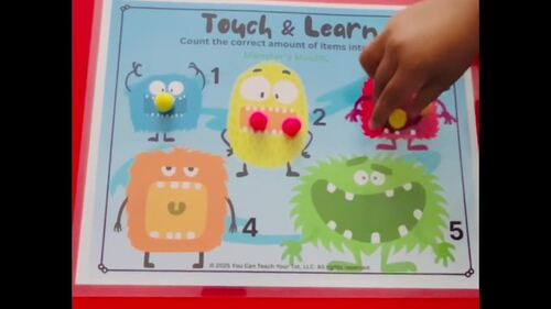 Feed the Monster Math Center | Preschool Counting Game | TPT