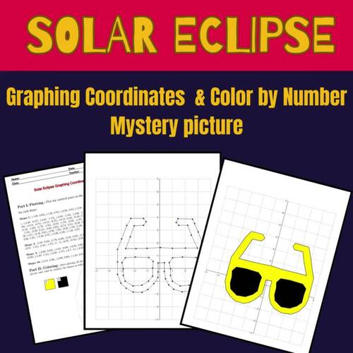 No Prep Solar eclipse 2024 Graphing Coordinates Eclipse Glasses Ordered ...