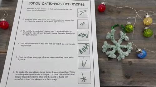 Christmas Bible Lessons Sunday School Science Snowflake Ornament Crafts ...