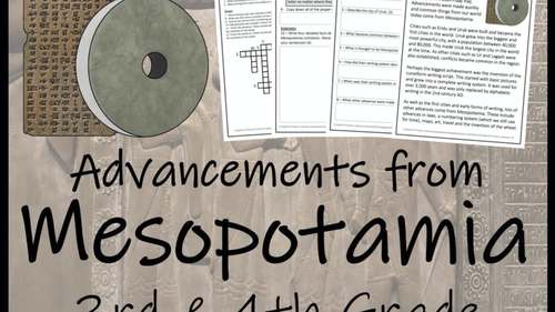 Advancements from Mesopotamia Close Reading Activity | 3rd Grade & 4th ...