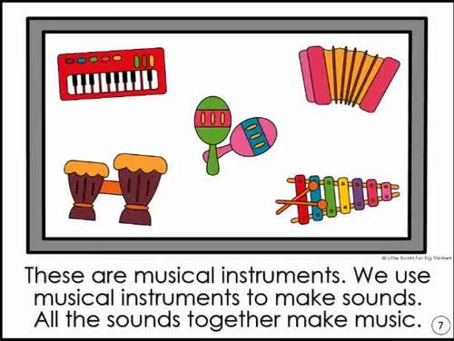 Sounds You Hear At School Social Story - Little Books For Big Thinkers