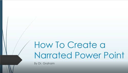 How to Create a Narrated Power Point Presentation by Math Doctor's Workshop