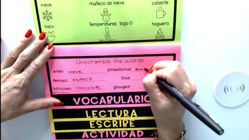 Winter in Spanish - El Invierno Flip Book by Profe Valentina | TpT