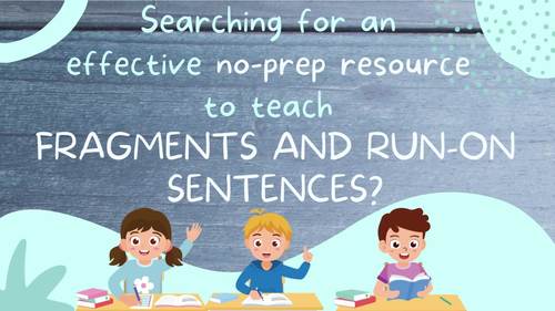 FRAGMENTS and RUN-ONS Grammar Activities Assessment 4th Grade Journeys ...
