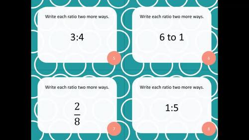 6th Grade Ratios and Proportions Task Cards | TPT
