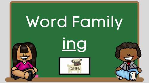 Word Family Ing, Video and Slides, Phonics, Phonograms, Reading | TPT