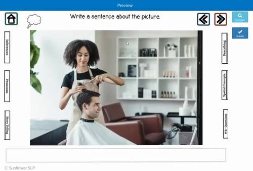 Community Helpers Describing Pictures Speech Therapy BOOM Cards