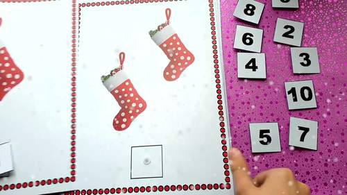 Counting Christmas Stockings Math Activity for Winter | TPT