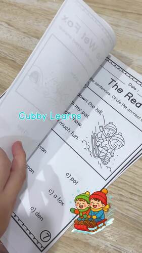 Winter CVC Stories with Comprehension Questions (10 Passages) by CUBBY ...