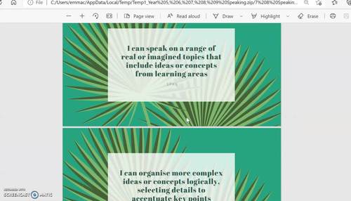 Literacy Progressions 'I Can' Speaking and Listening - I Can Cards Yr7 ...