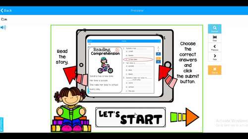 Reading Comprehension Set 1 (Boom Cards™) by Miss Faleena | TPT